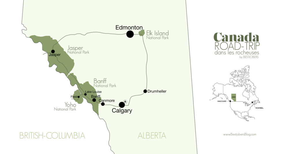 ROCHEUSES CANADIENNES | NOTRE ITINERAIRE ROAD-TRIP 15 JOURS